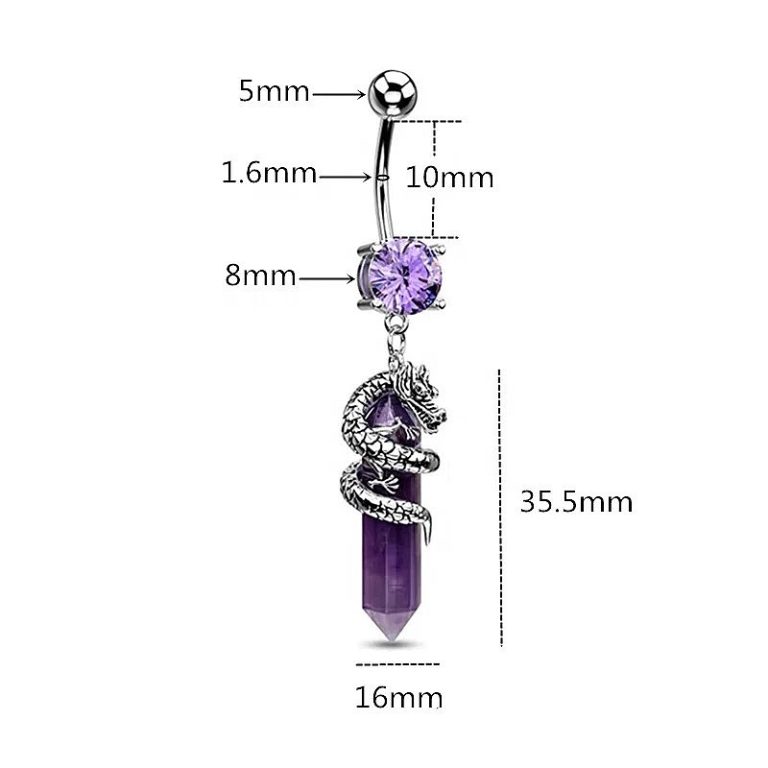 Dragon Crystal Navel Piercing - Bink Gallery